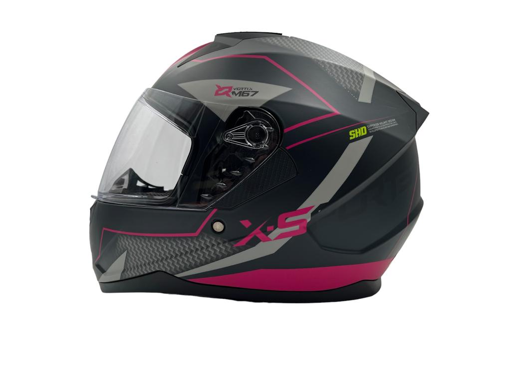 Casco Integral X Sports M67 Volton Negro Rosado Mate - Motoshop ...